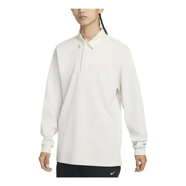 Nike Solo Swoosh Rugby Top - White