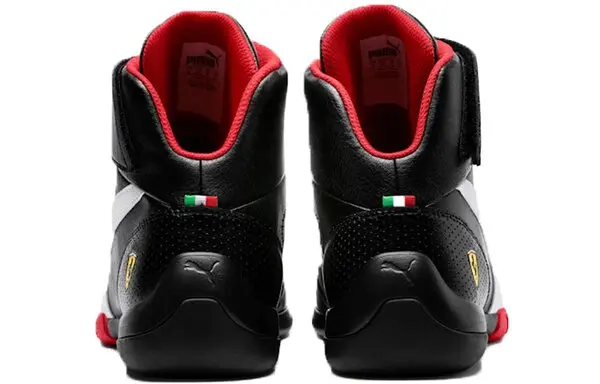 PUMA Scuderia Ferrari Kart Cat Mid 3 High Top Sneakers - Black