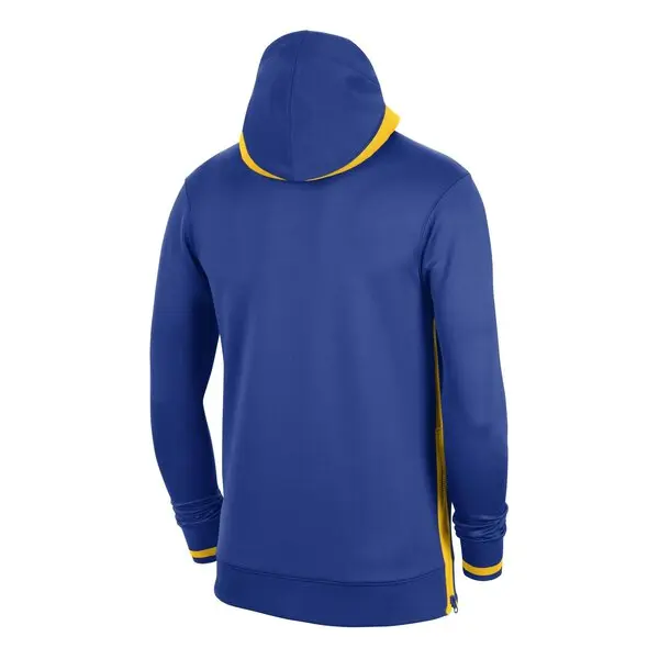 Nike X Nba Golden State Warriors Showtime Full-zip Hoodie - Navy