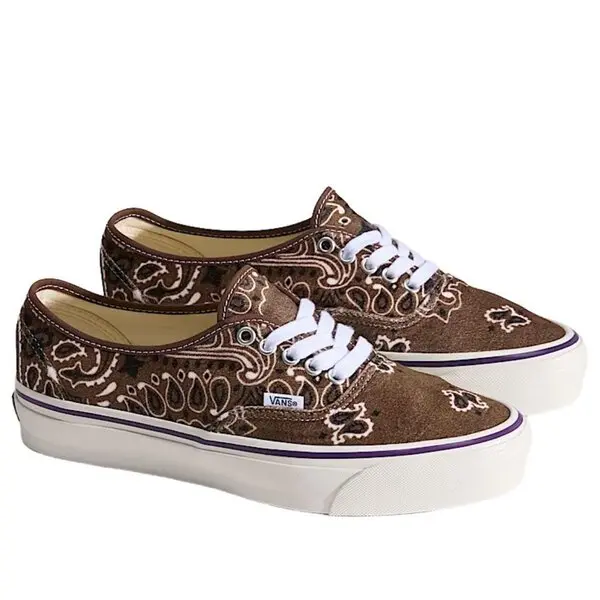 VANS Premium Authentic "brown Purple White" Sneakers - Brown/purple/white
