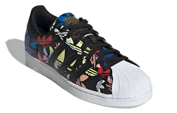 Adidas Originals Superstar Allover Trefoil Low Top Sneakers