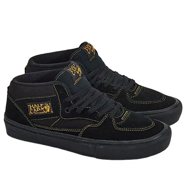 VANS Skate Half Cab Sneakers - Black/mustard Yellow