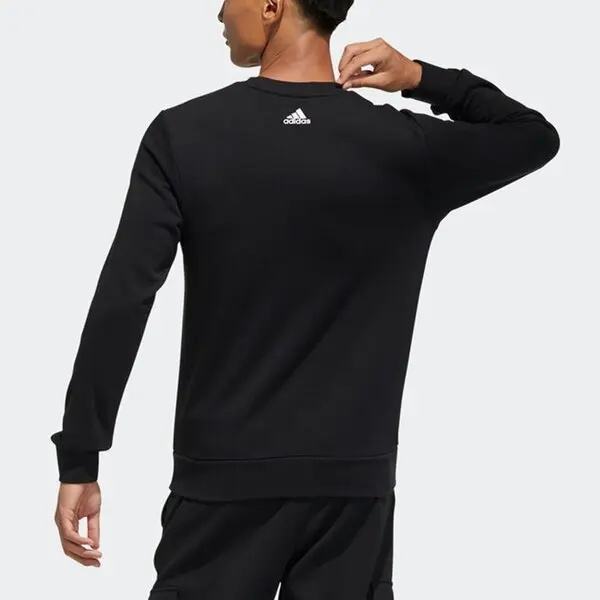 Adidas Fi Swt Ft Bos Logo Printing Sports Round Neck Pullover