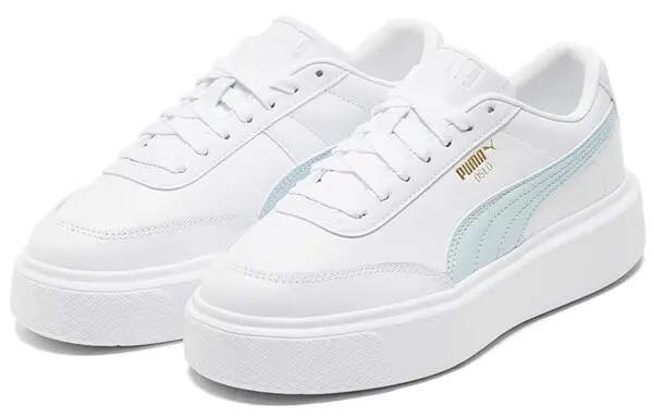 PUMA Oslo Maja Platform Sneakers - White/blue