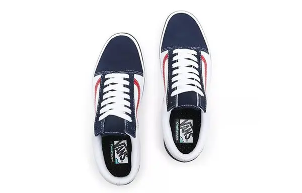 VANS Old Skool Comfycush Sneakers - White/red/blue