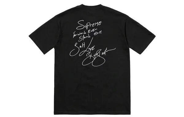 Supreme Buju Banton Tee Reggae Character Printing Short Sleeve - Black