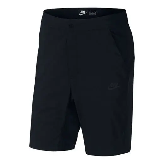 Nike Solid Color Woven Breathable Athleisure Casual Sports Shorts Black - Multi-color