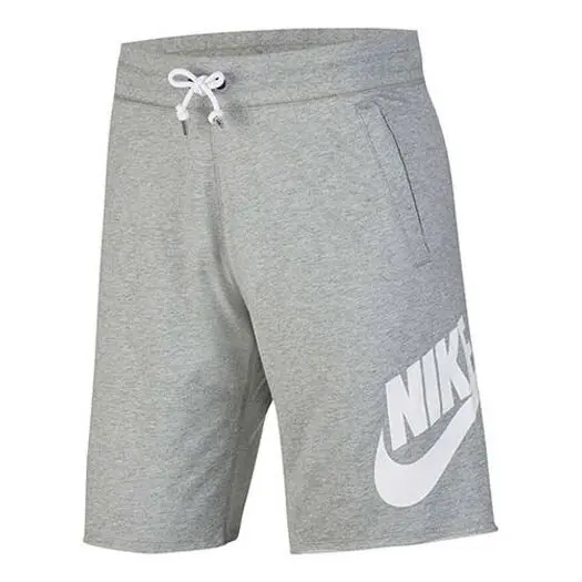 Nike Athletic Shorts With Logo - Grey