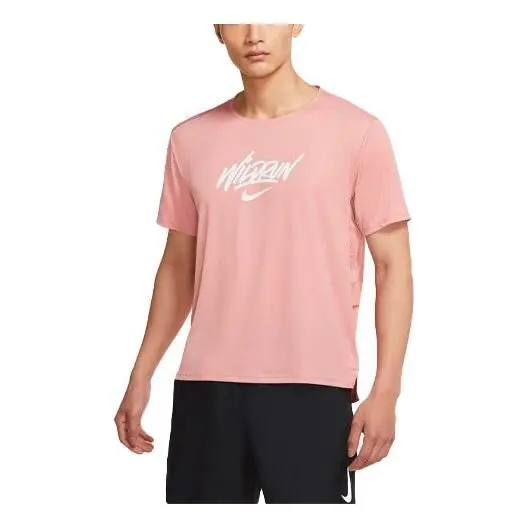 Nike Rise 365 Wild Run Short Sleeve - Pink