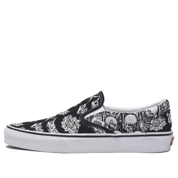 VANS Slip-on "forgotten Bones" Graphic Sneakers - Black