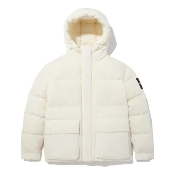 The North Face Logo Puffer Jacket - White