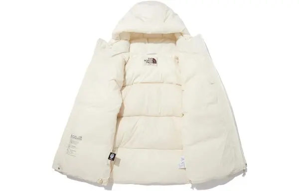The North Face Logo Puffer Jacket - White