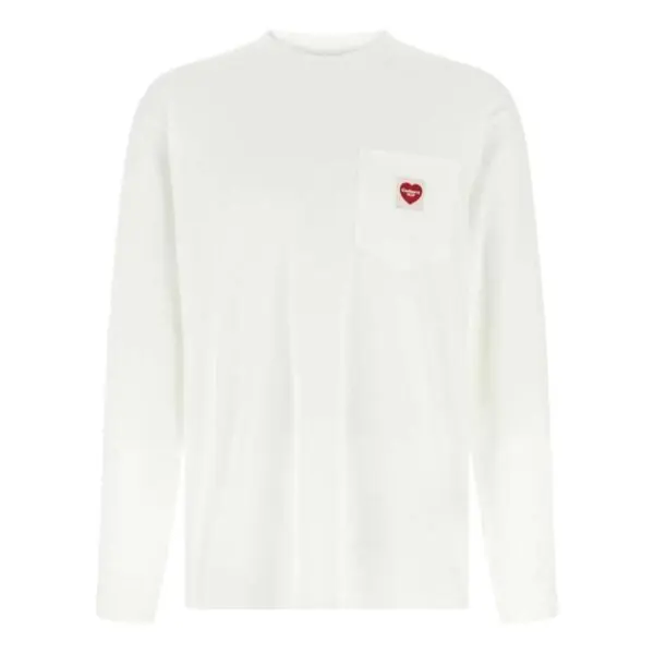 Carhartt Work In Progress Pocket Heart Long Sleeve T-shirt - White