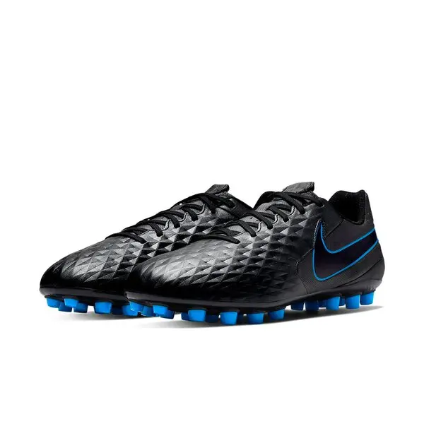 Nike Legend 8 Academy Ag Artificial Grass Soccer Cleats - Black/blue