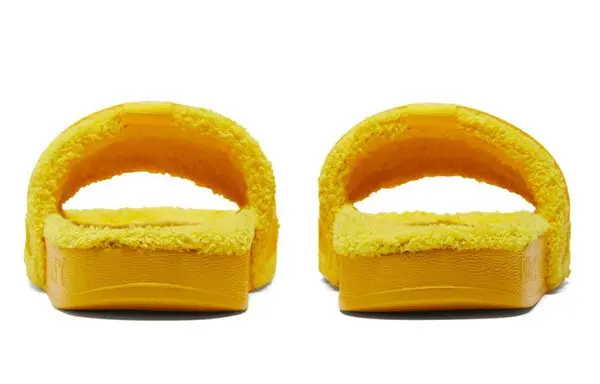 PUMA Leadcat Ylm Slide Plush Fur Slippers - Yellow