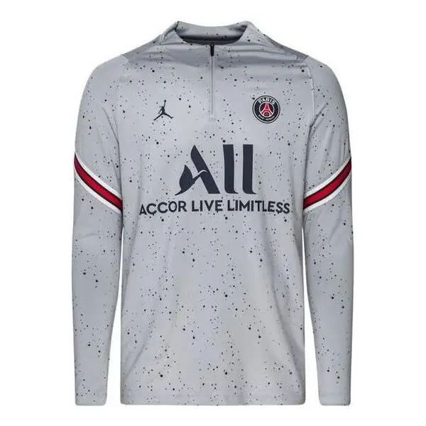 Nike Paris Saint-germain Long Sleeve Half Zip Training T-shirt - Multi-color