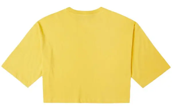 CONVERSE Notebook Doodle Os Crop Tee Gold Straw - Yellow