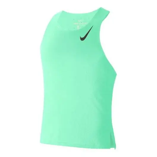 Nike Aeroswift Breathable Training Sports Running Vest - Green
