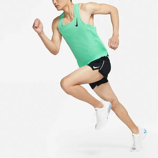 Nike Aeroswift Breathable Training Sports Running Vest - Green