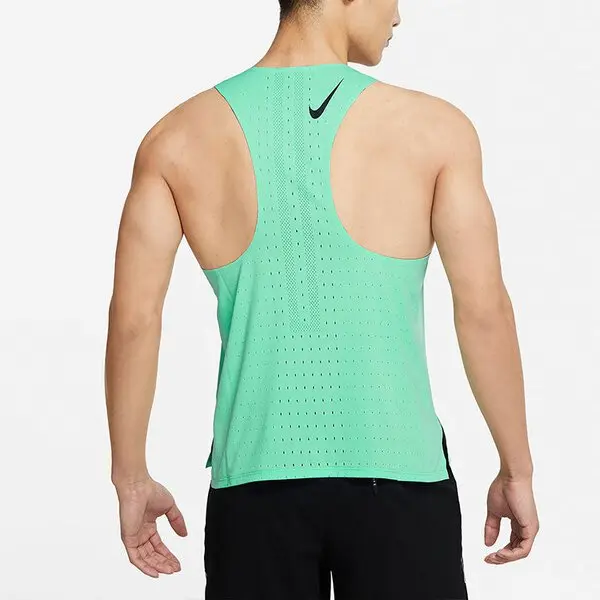 Nike Aeroswift Breathable Training Sports Running Vest - Green