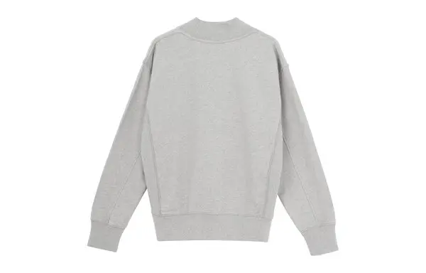 Nike Trend Capsule Series Logo Embroidered Sports Round Neck Pullover - Light Grey