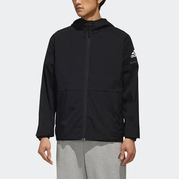 Adidas Lightweight Hooded Windbreaker Jacket