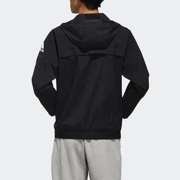 Adidas Lightweight Hooded Windbreaker Jacket