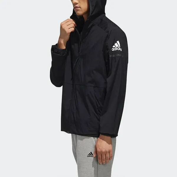 Adidas Lightweight Hooded Windbreaker Jacket