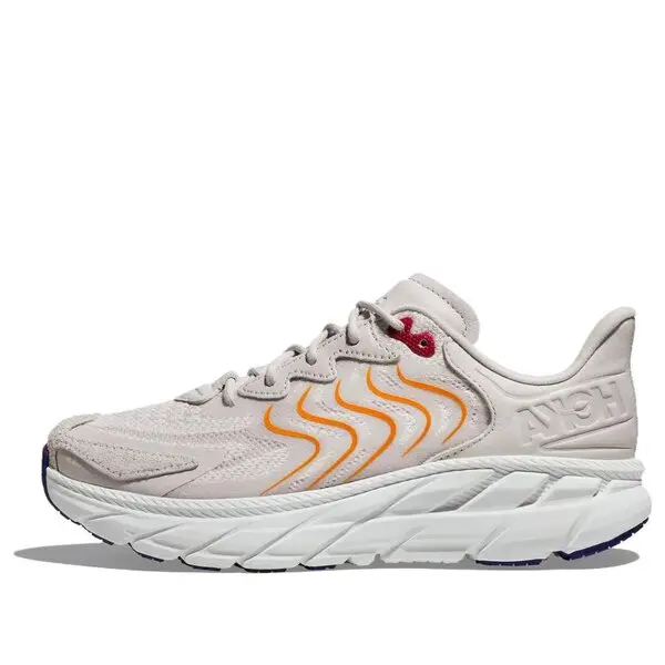 Hoka One One Vibrant Bloom Clifton Ls Sneakers - Grey/orange