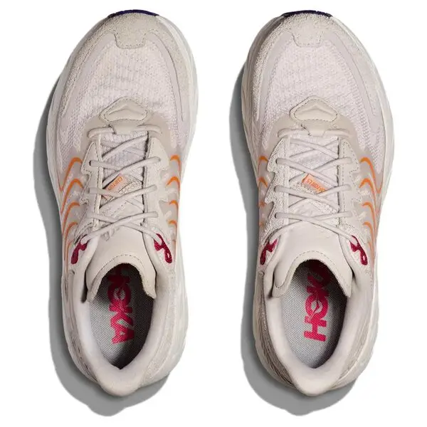 Hoka One One Vibrant Bloom Clifton Ls Sneakers - Grey/orange