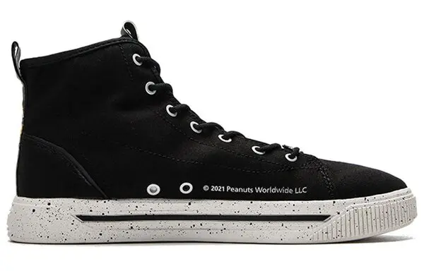ANTA X Snoopy High Top Canvas Sneakers