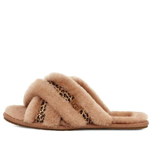 UGG Crossed Strap Slides - Chestnut