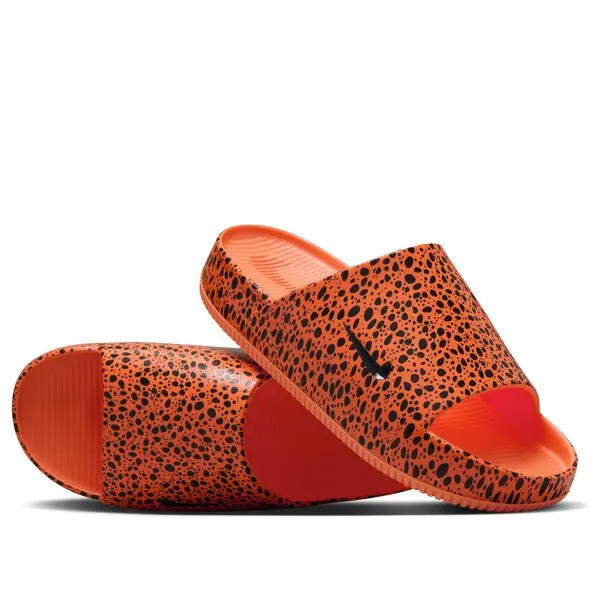 Nike Calm Slides Safari Orange - Orange/black