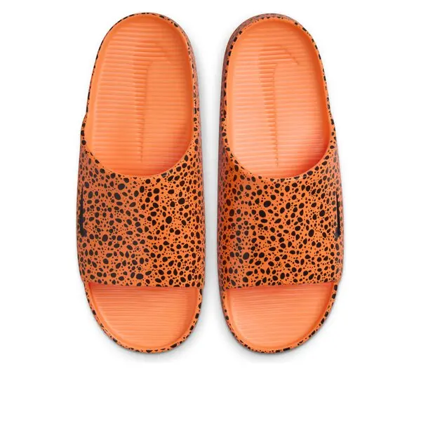 Nike Calm Slides Safari Orange - Orange/black