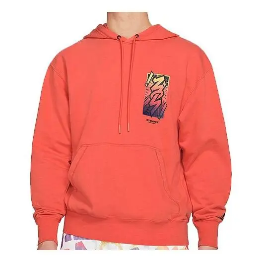 JORDAN Dri-fit Zion Graphic Hoodie - Orangered