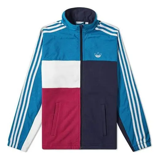 Adidas Asymmetrical Full-zip Track Jacket - Blue