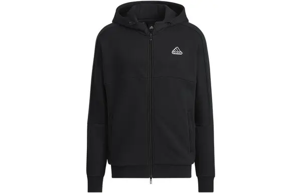 Adidas Splicing Hooded Zipper Jacket