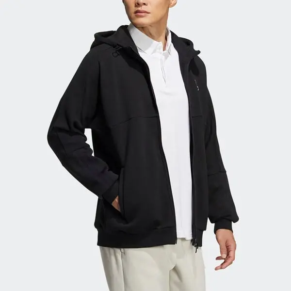 Adidas Splicing Hooded Zipper Jacket