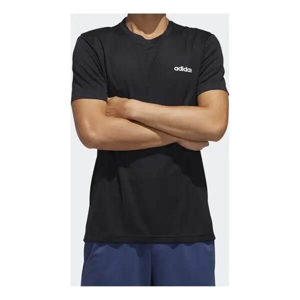Adidas D2m Pl Tee Sports Short-sleevetee - Black