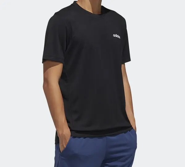 Adidas D2m Pl Tee Sports Short-sleevetee - Black