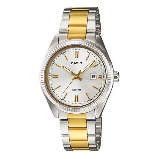 Casio Two Tone Stainless Steel Analog Watch - Multi-color