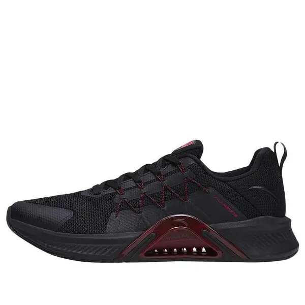 ANTA Low Top Athletic Sneakers - Black/red