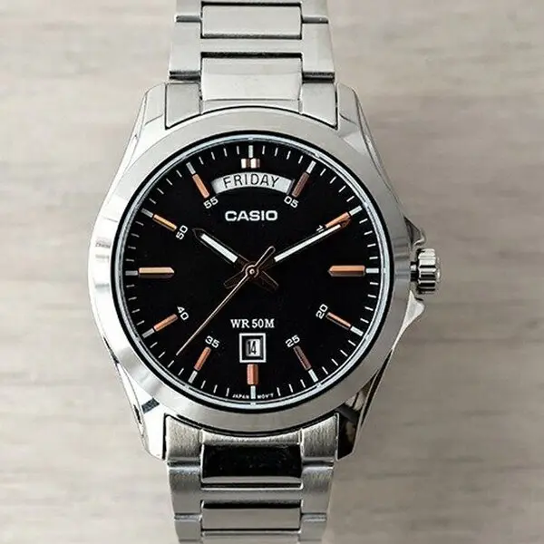 Casio Stainless Steel Quartz Analog Watch