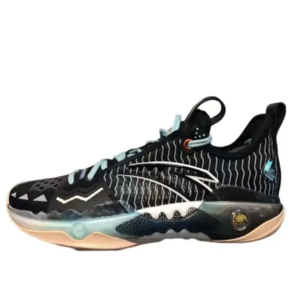 ANTA Shock Wave 5 Pro "lone Ranger" Athletic Sneakers - Black/blue