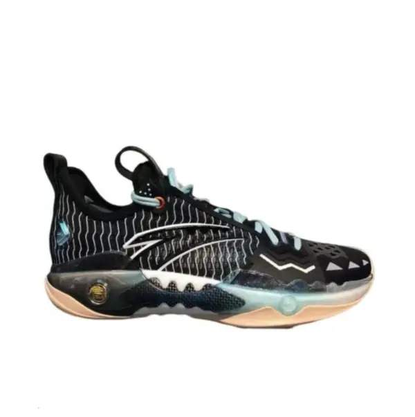 ANTA Shock Wave 5 Pro "lone Ranger" Athletic Sneakers - Black/blue