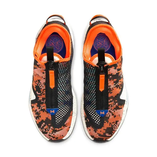 Nike Pg 'digi-camo' Sneakers - Black/orange