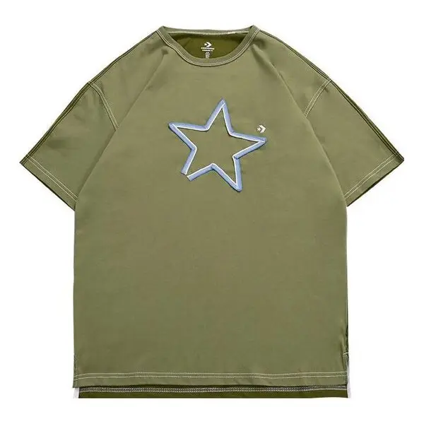 CONVERSE One Star Logo Tee Asia Sizing 'olive Green