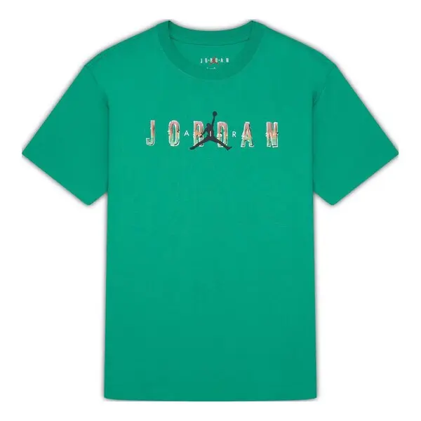 JORDAN Dna Printing Alphabet Large Logo Short Sleeve Green