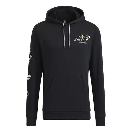 Adidas Neo Illustration Print Hoodie - Default Color