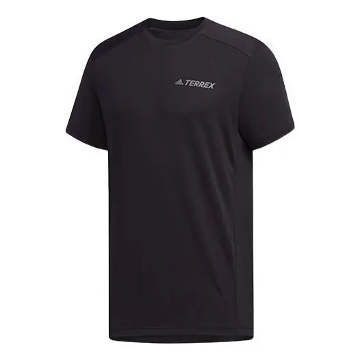 Adidas Xplr Act Ss T Casual Sports Round Neck Pullover Short Sleeve - Black